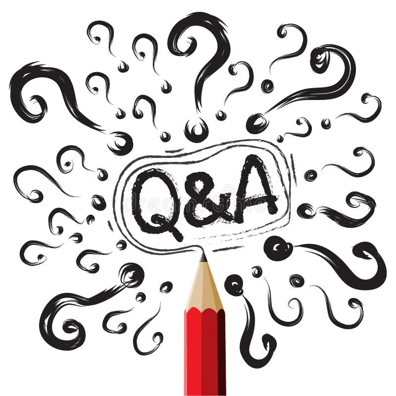 Questions and Answers Background Stock Vector - Illustration of ...