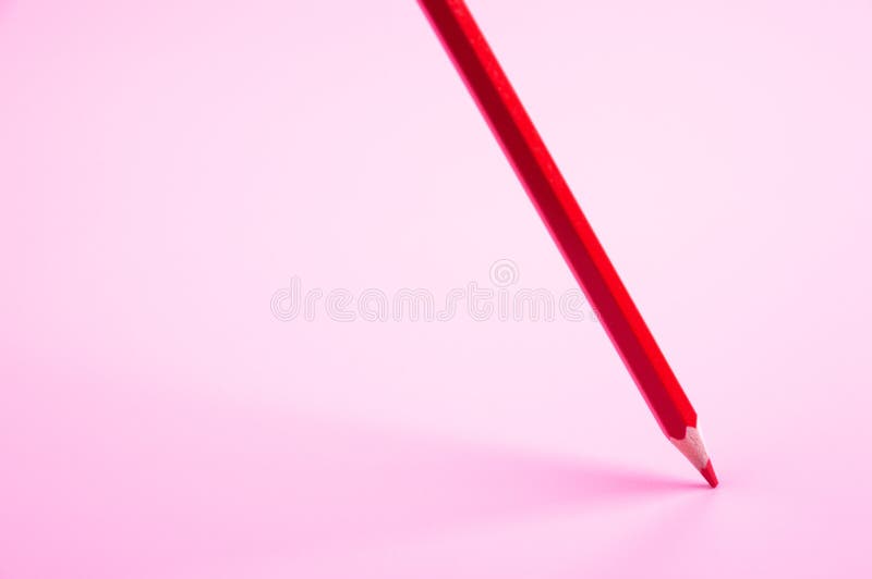 Red Pencil Floating on Red Background Stock Photo - Image of pencils ...
