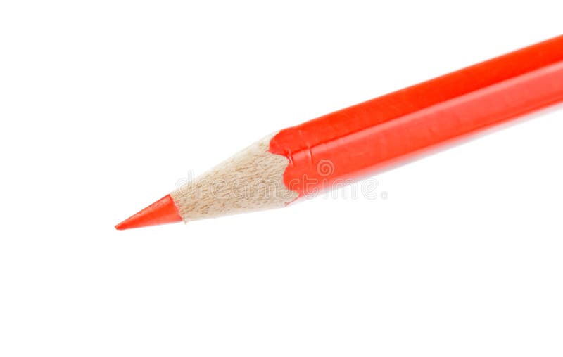 Red pencil isolated stock photo. Image of creativity - 35565904