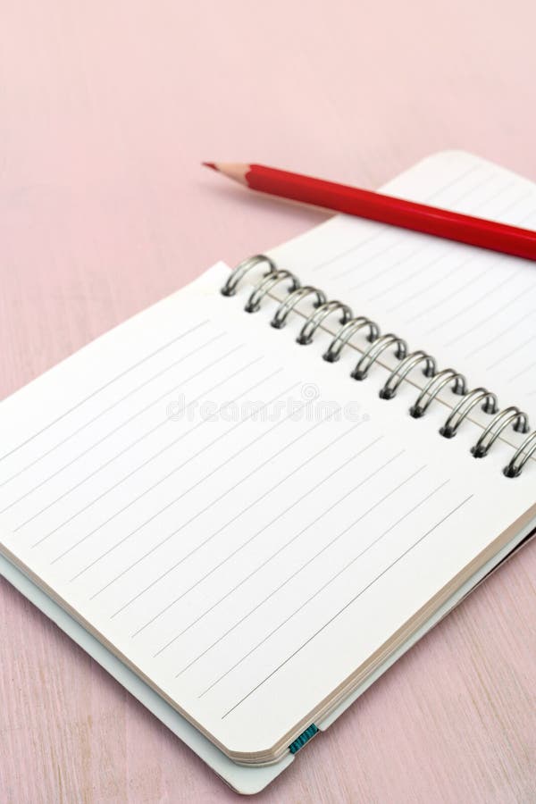 Blank Notebook Pages. Background for Writing Stock Photo - Image of ...