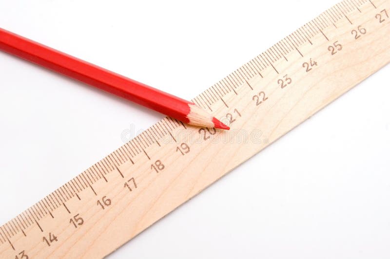 Flexible Red Ruler stock photo. Image of centimetre, pliable - 18866694