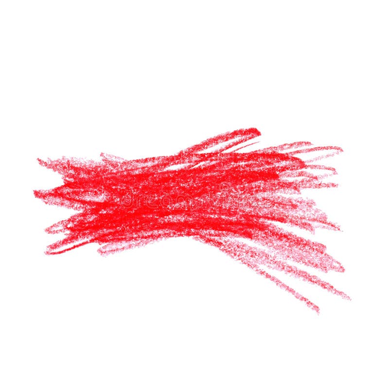 Red Pencil Scribble on White Background Stock Image - Image of design ...