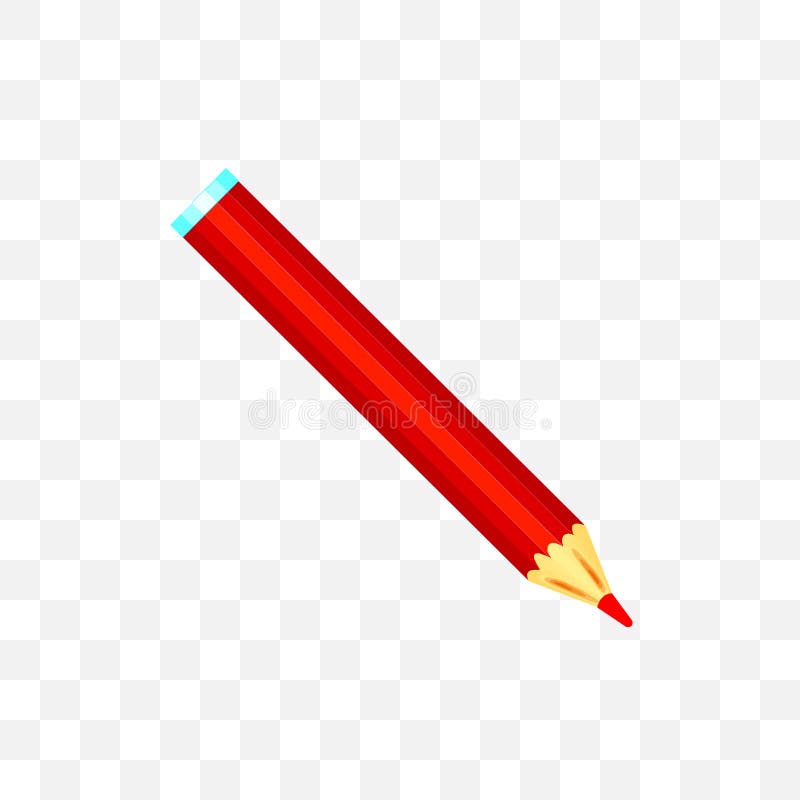 Short Red Pencil Stock Illustrations – 290 Short Red Pencil Stock ...