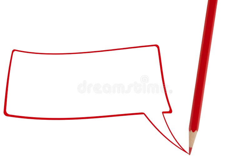 Red pencil writing stock photo. Image of pencil, letters - 18758218