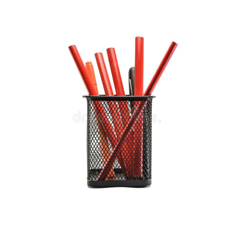 Red pencils stock image. Image of color, colorful, accessories - 37737451