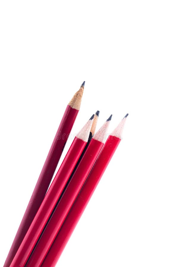 Red pencils stock image. Image of drawing, erase, concept - 31971471