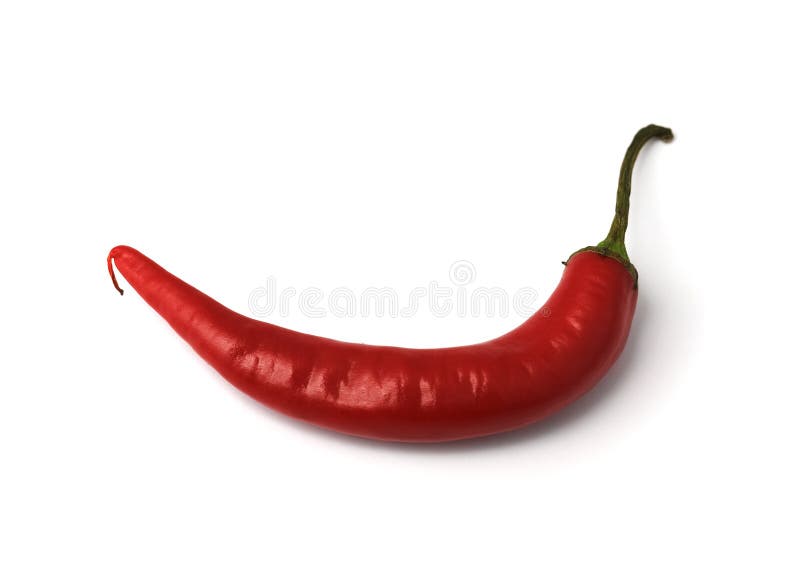 Red pepper stock photo. Image of white, fruit, sign, pepper - 5740680