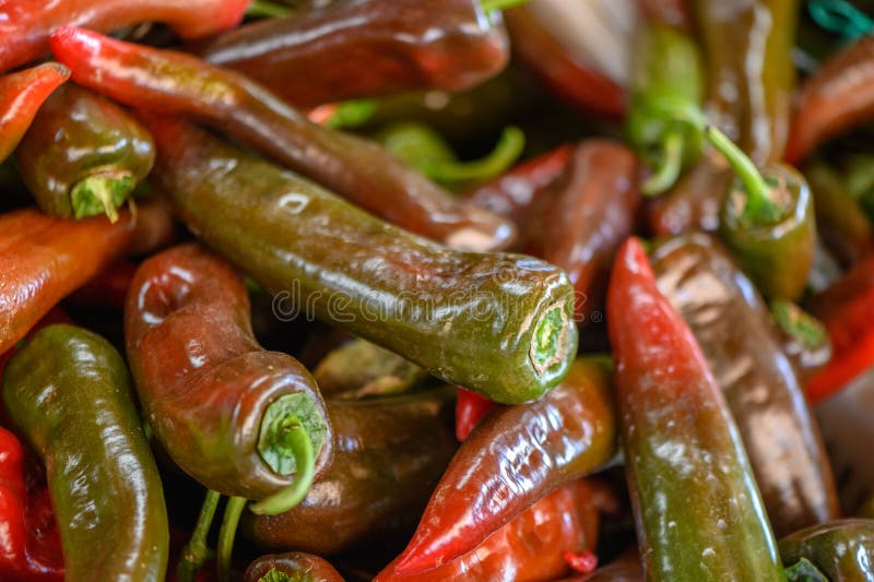 Red Pepper in a Box in a Store in Cyprus 1 Stock Image - Image of turn ...