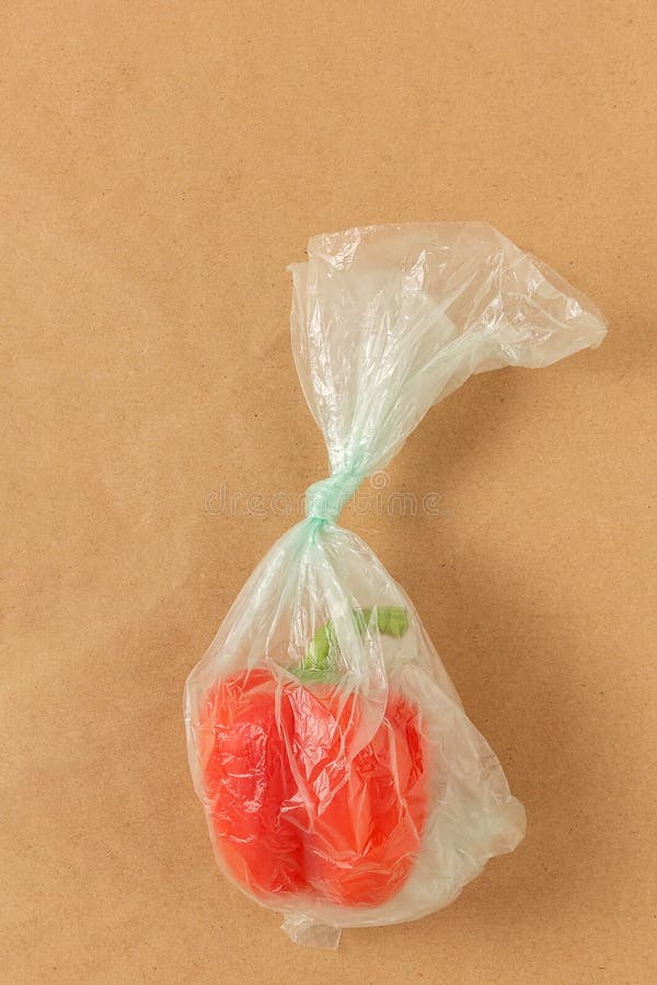 Red Pepper in a Plastic Bag Stock Image - Image of house, ripe: 203407977