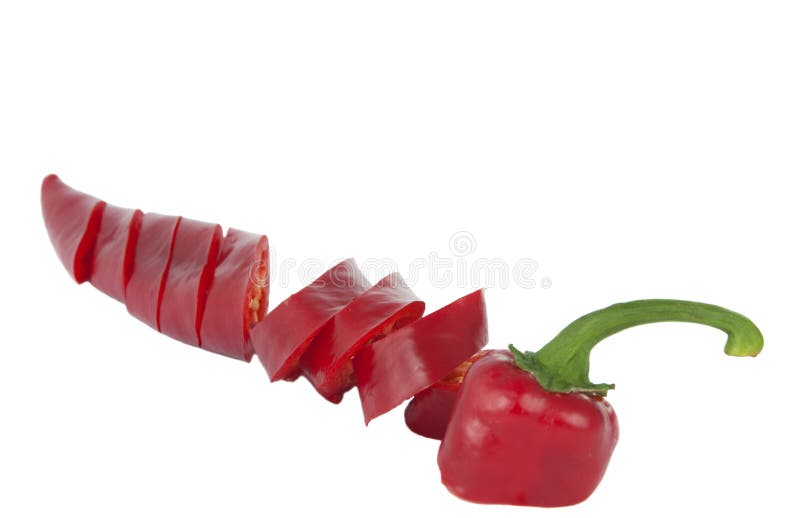 Red pepper isolated stock photo. Image of bright, healthy - 24632786