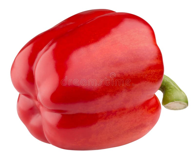 Red Pepper Isolated on a White Background Stock Photo - Image of spice ...
