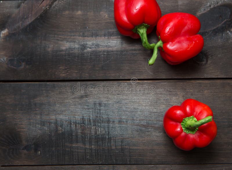 Red pepper on wood stock image. Image of ingredient, bumps - 83732941