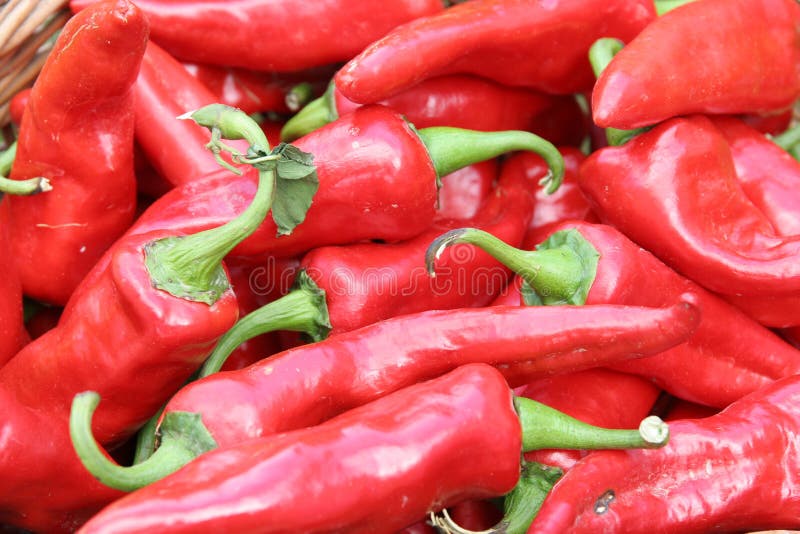 Red peppers stock image. Image of natural, paprica, closeup - 1247577