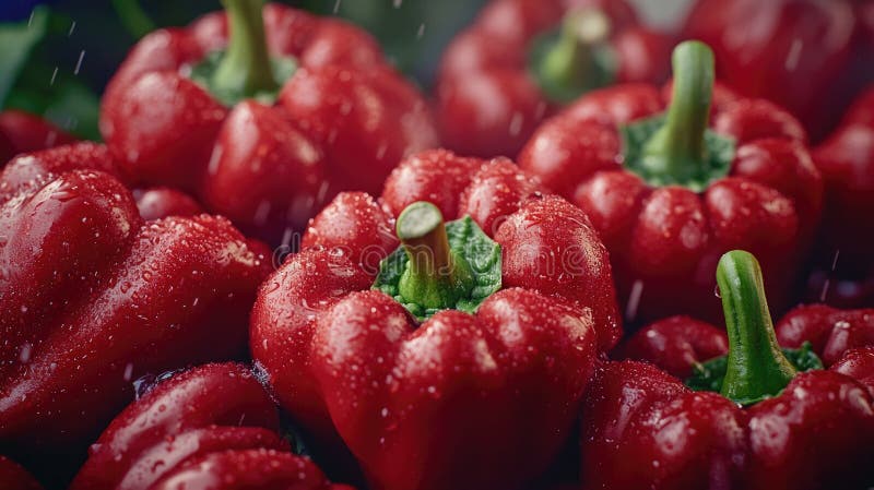 Red Peppers on Table stock photo. Image of bold, peppers - 376234050
