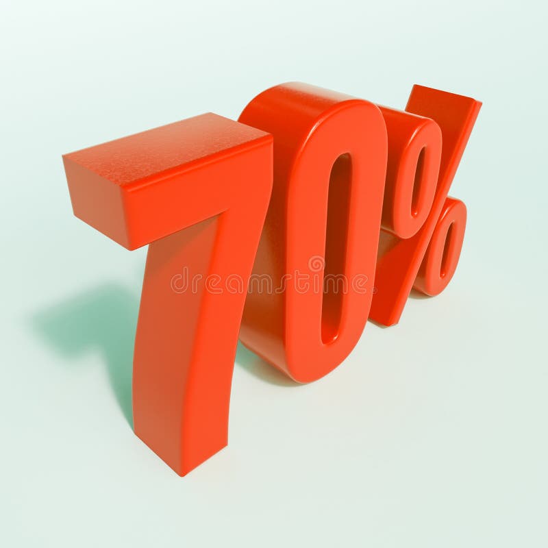 Red Percent Sign stock photo. Image of number, percent - 84265848