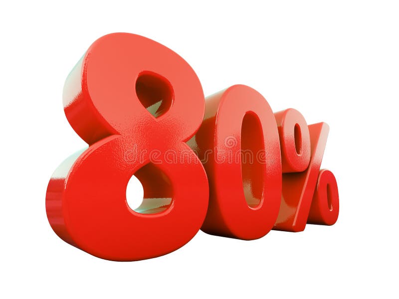 Red Percent Sign stock illustration. Illustration of concept - 84270975