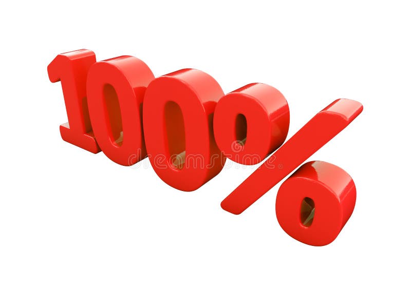 Red Percent Sign Isolated stock photo. Image of math - 84269124