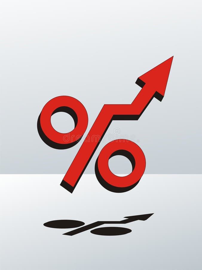 Red Percent Symbol in Vector Stock Vector - Illustration of business ...