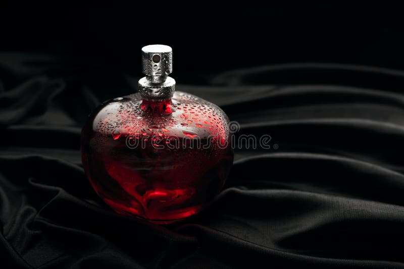 Perfume on a Black Background Stock Image - Image of liquid, fashion ...