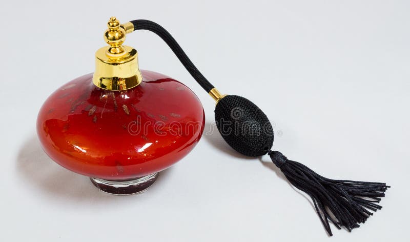 Red perfume spray bottle stock image. Image of sprayer - 70591305