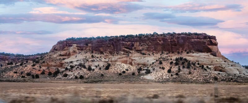 Red Petrified Sandstone Rock in the Arizona Desert Stock Photo - Image ...