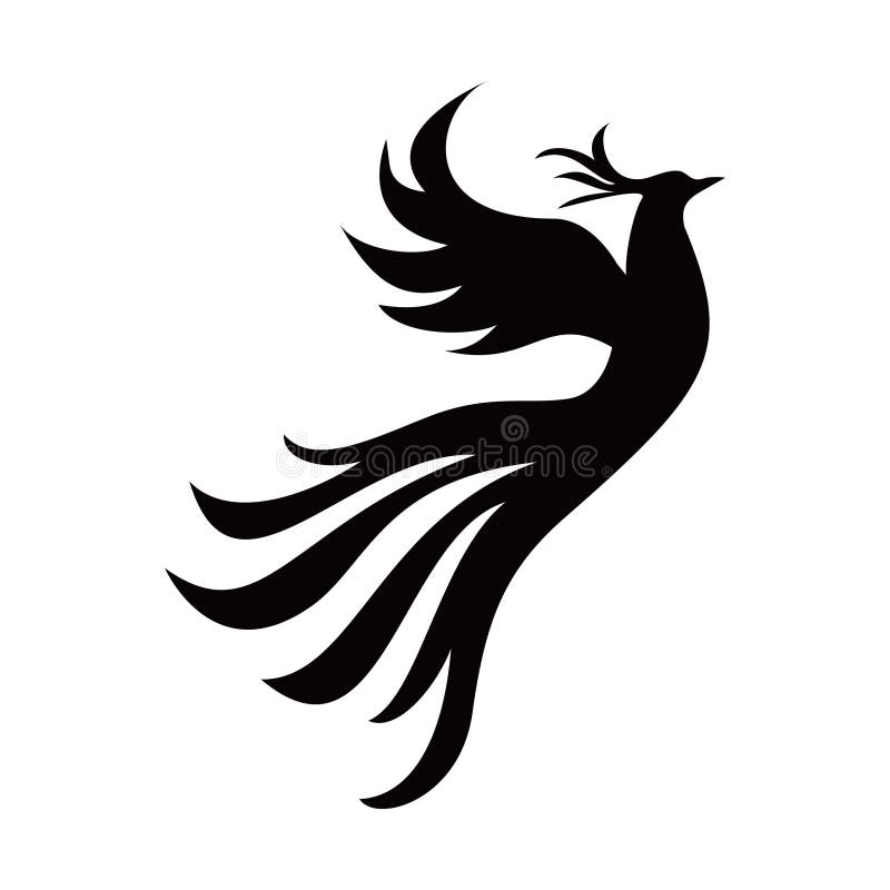 Red Phoenix Silhouette Logo Design Stock Vector - Illustration of icon ... Red Phoenix Silhouette Logo Design Stock Vector - Illustration of icon ...