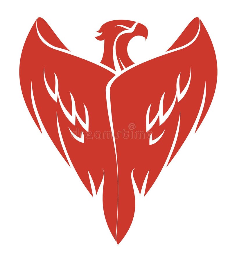 Red Phoenix vector stock vector. Illustration of template - 133954198
