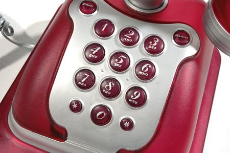Red Phone 1 stock image. Image of nine, numbers, eight - 169111