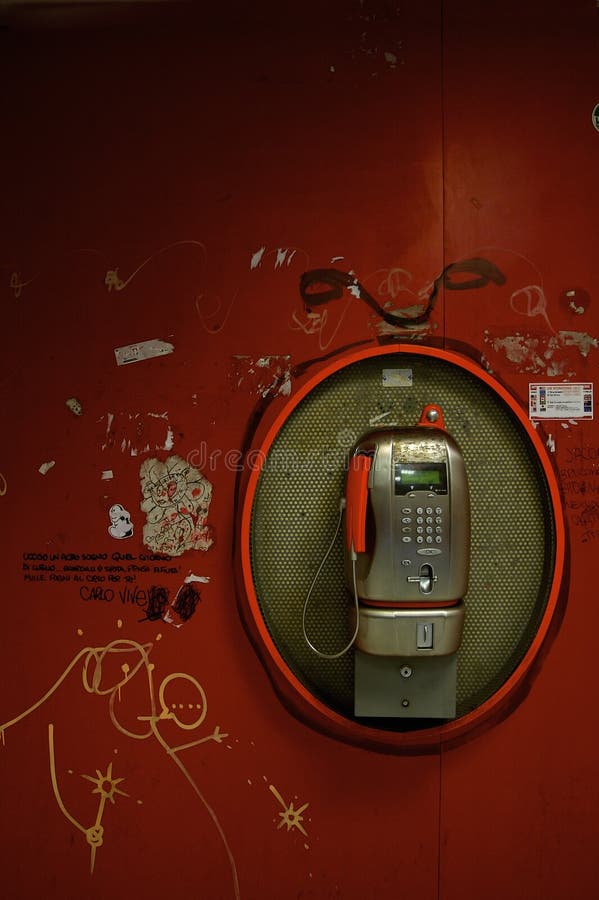 Red Phone stock photo. Image of graffiti, symbolic, spooky - 2651842