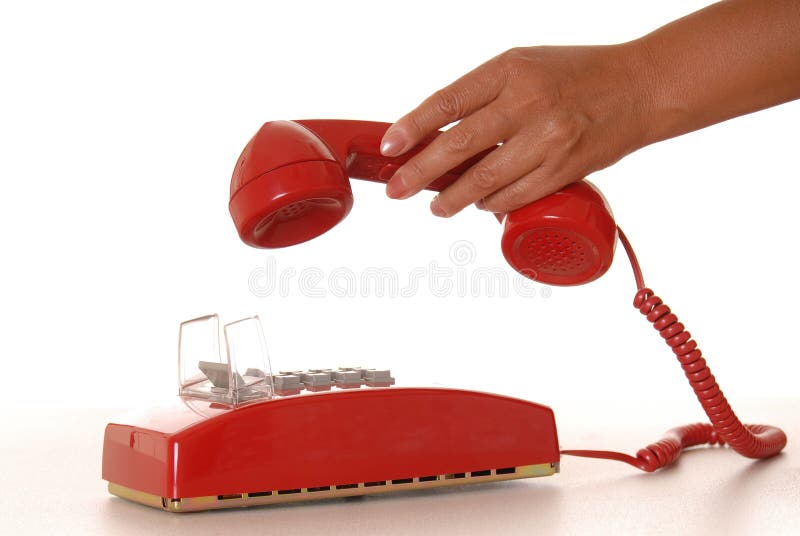 Red Phone 6 stock photo. Image of speak, isolated, reaching - 982544