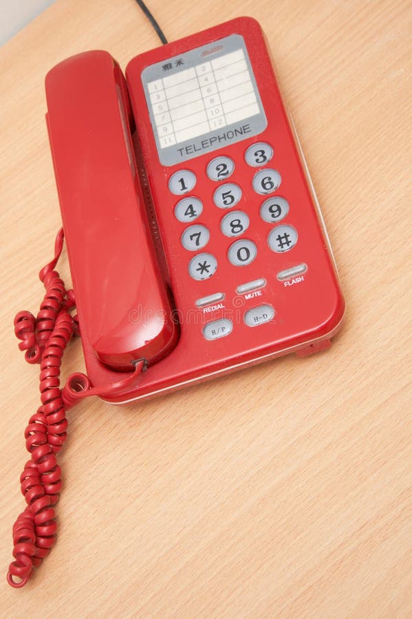 Red phone stock image. Image of hello, connection, contact - 6276951