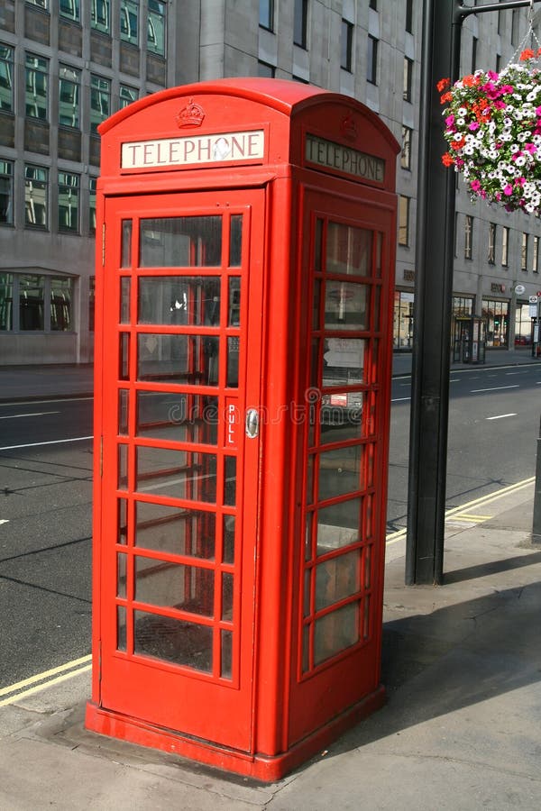 Red phone box stock photo. Image of street, road, pavement - 5930966