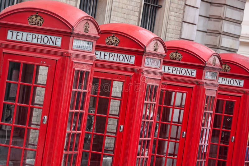 Red Phone Boxes in London, England Editorial Stock Image - Image of ...