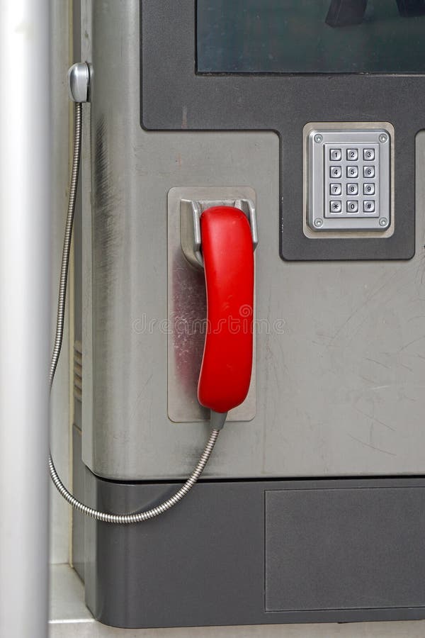 Red phone handle stock image. Image of handle, telecommunication ...