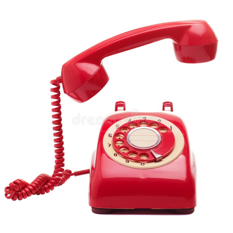 Red phone stock photo. Image of call, retro, dial, phone - 855674