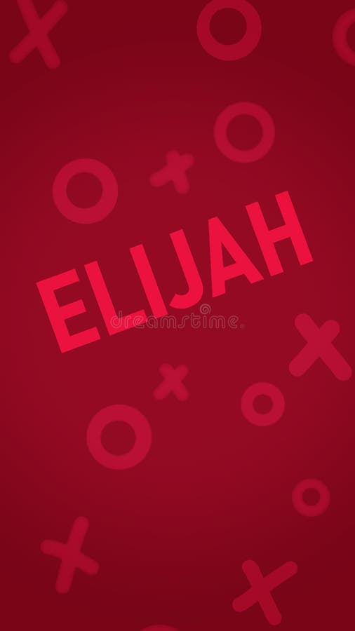 Red Phone Wallpaper with Name Elijah Stock Illustration - Illustration ...