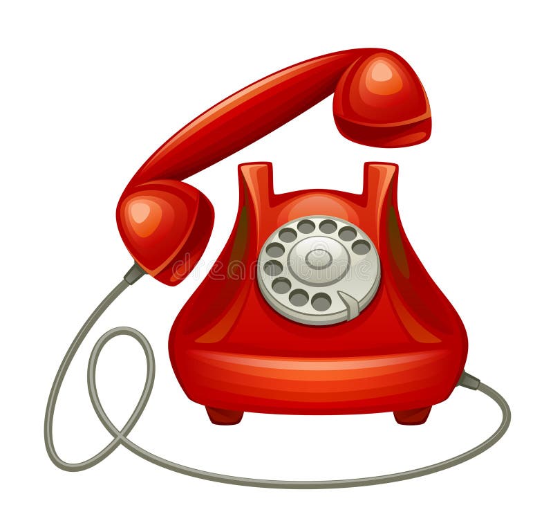 Red Telephone Helpdesk stock illustration. Illustration of sales - 8880518