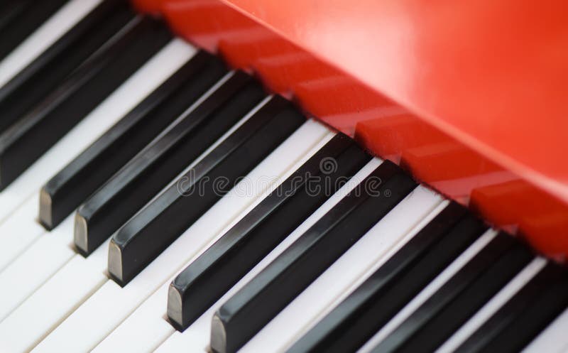 Red piano stock image. Image of instrument, close, chord - 39989867