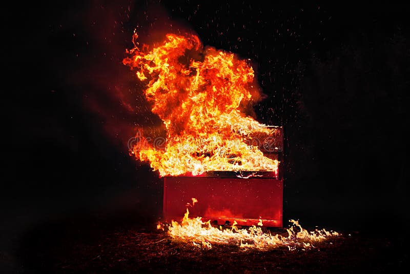 Red piano in orange flames stock photo. Image of glowing - 63325932