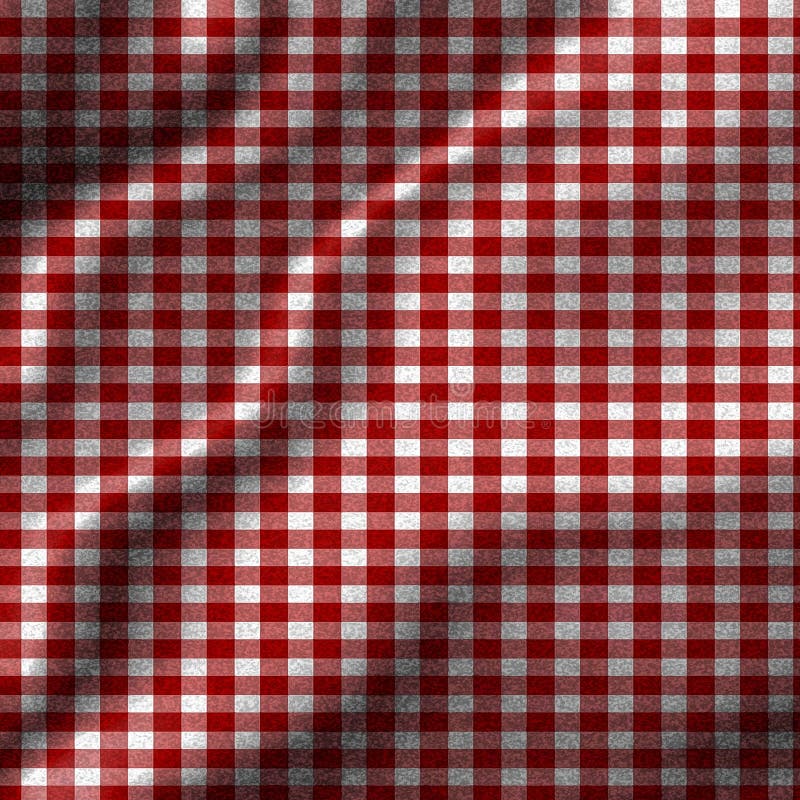 Red picnic cloth stock illustration. Illustration of waving - 5520934