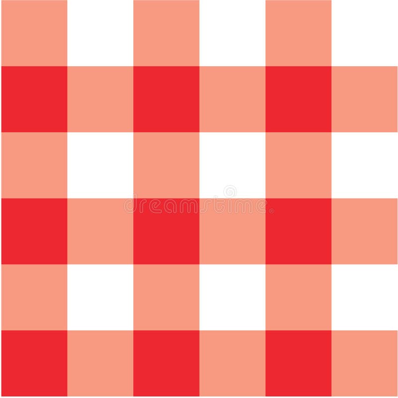 Picnic Table Red Gingham Pattern Blanket Cloth Tablecloth Plaid Vector ...
