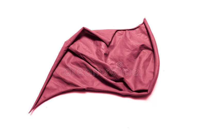 Red Piece of Rubber Isolated on White Background Stock Image - Image of ...