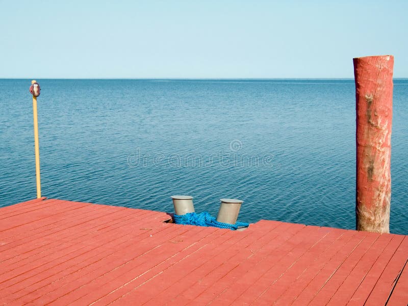 Red pier stock image. Image of outside, amazonian, brazil - 3209079