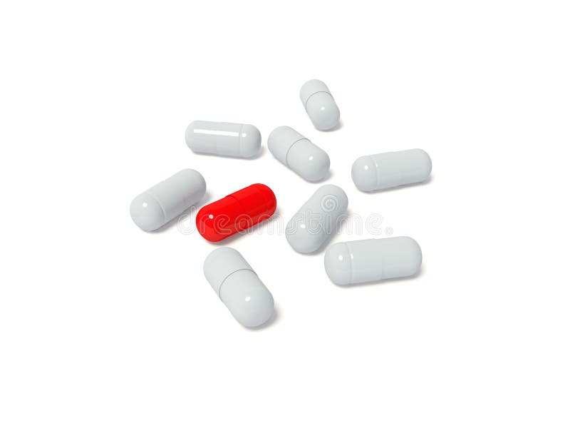 Red pill stock illustration. Illustration of drugstore - 11353880