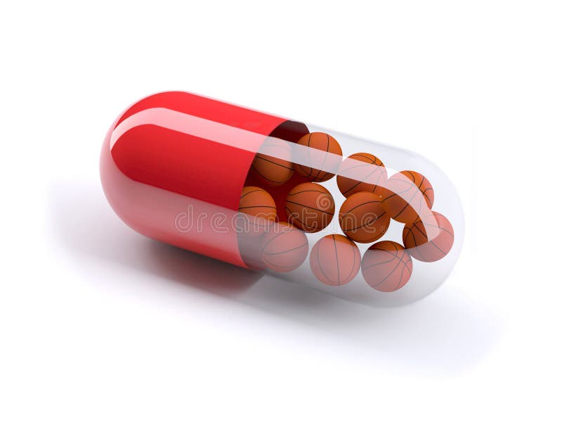 Red pill filled with brain stock illustration. Illustration of ...