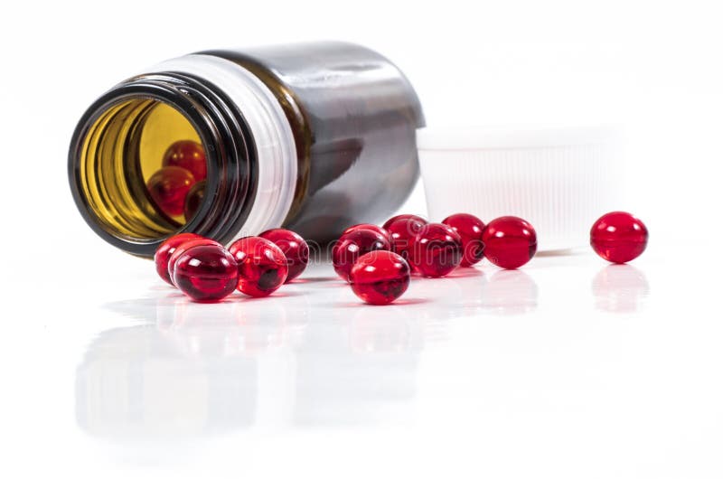 Red pills stock image. Image of drugs, capsule, clinic - 49635217