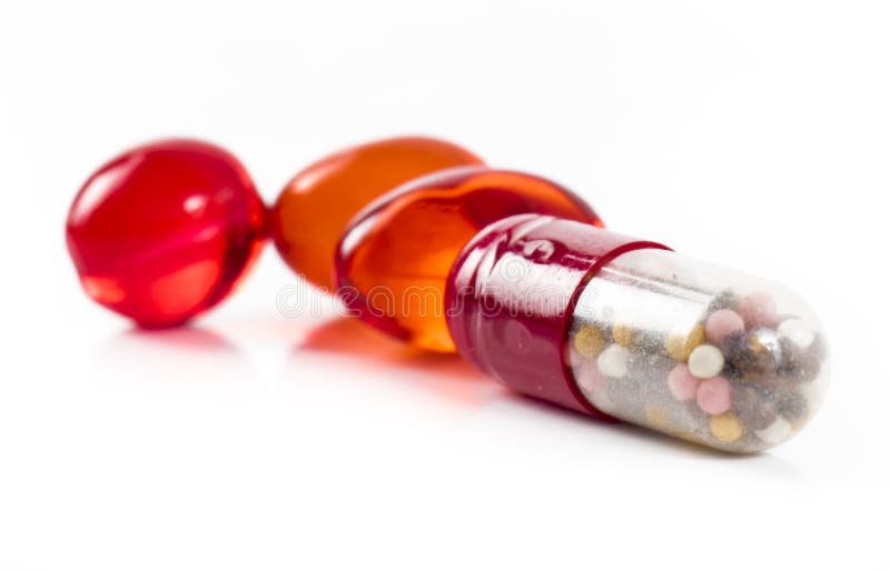 Red pills stock image. Image of medication, hospital - 53660823