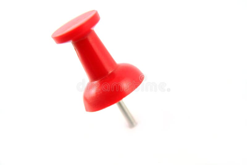Red Push Pin stock image. Image of bulletin, closeup, detail - 4555249