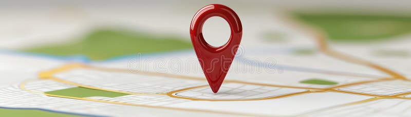 Red Pin on City Map, a Visual Guide for Travel, Location, and ...