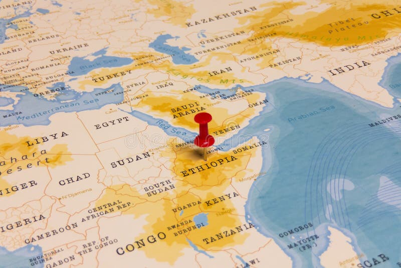 Ethiopia Location On World Map - Map